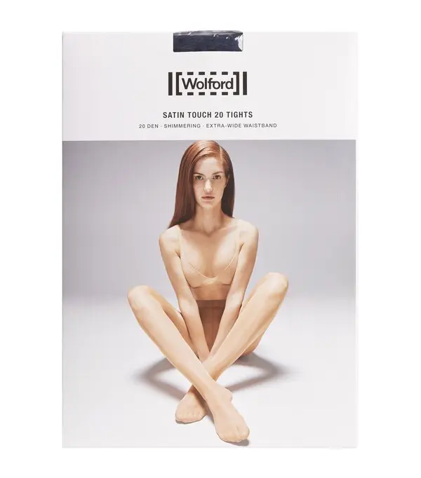 Wolford Satin Touch 20 Comfort Tights - Navy