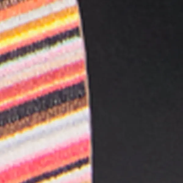 Paul Smith Leather Stripe Loop Belt - Black