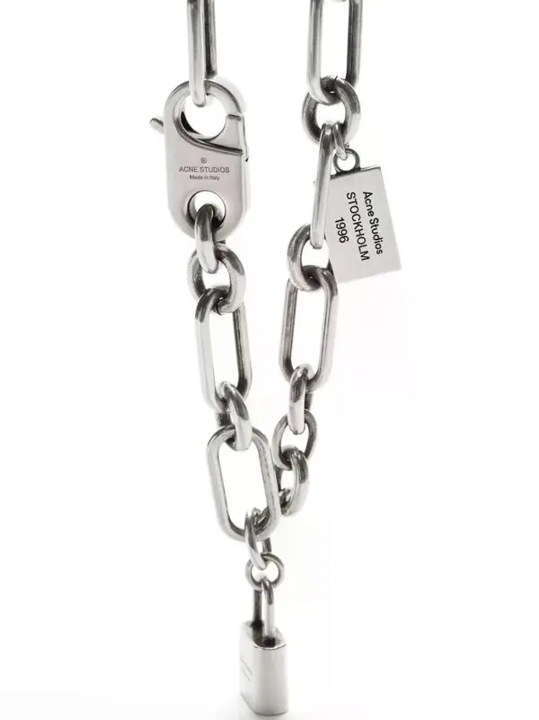 Acne Studios Padlock Chain Necklace