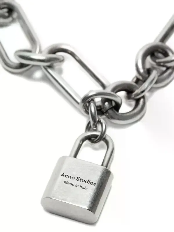 Acne Studios Padlock Chain Necklace