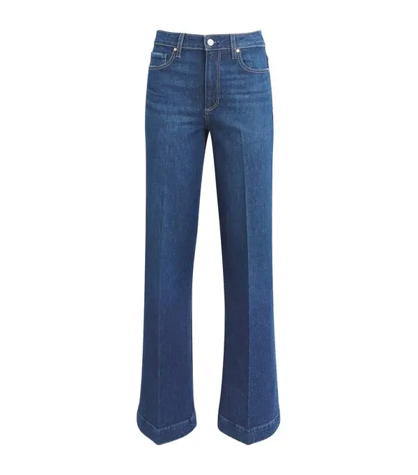 Paige Leenah Wide-leg Jeans - Blue