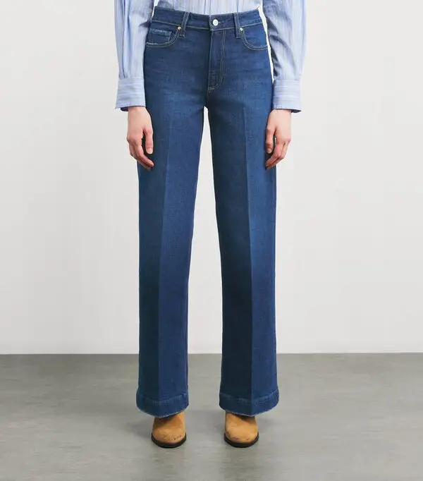Paige Leenah Wide-leg Jeans - Blue