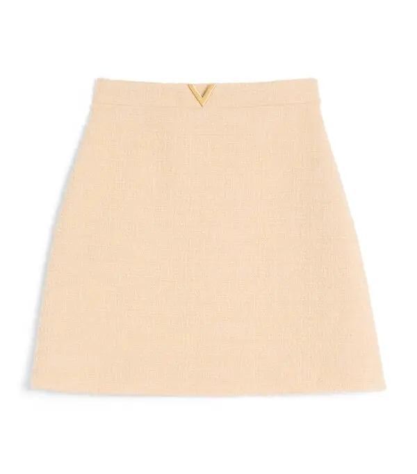 Valentino Garavani Virgin Wool-blend Tweed Mini Skirt