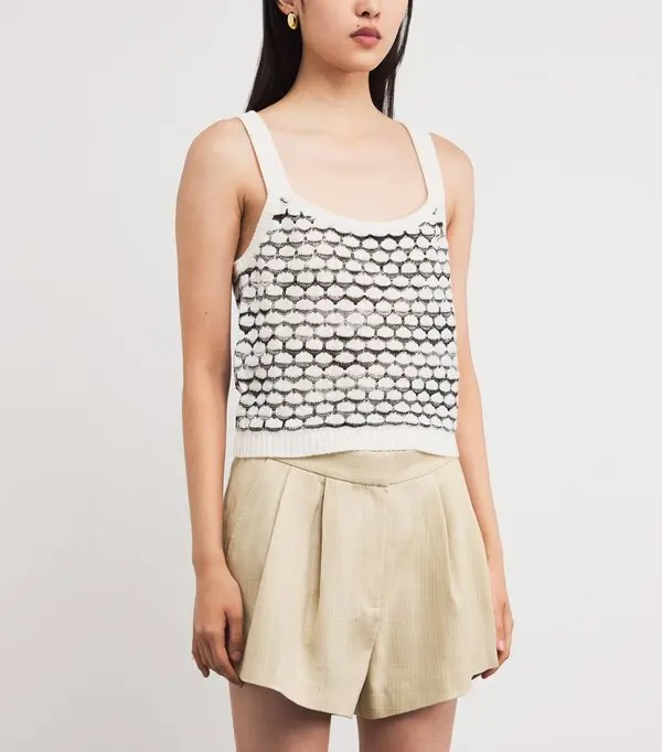 Missoni Cashmere-blend Mesh Tank Top
