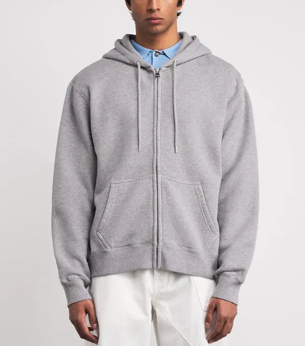 JW Anderson Cotton Zip-up Hoodie - Navy
