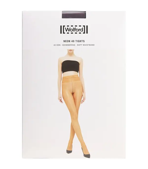 Wolford Neon 40 Tights - Burgundy