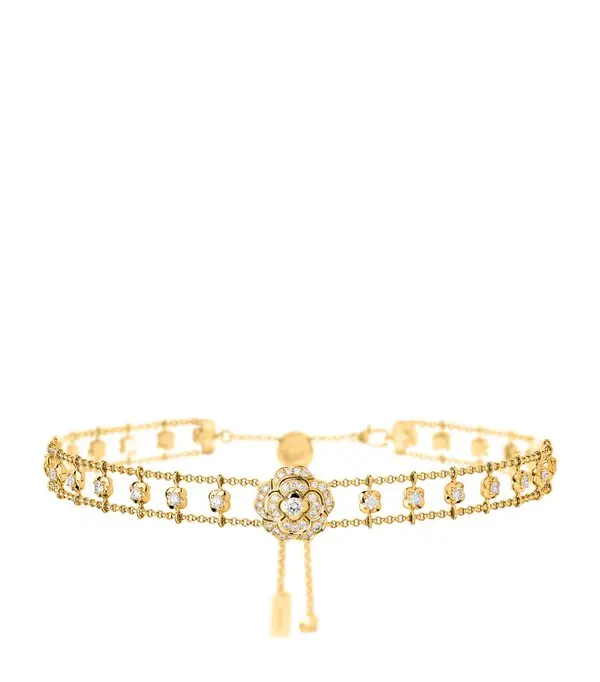 Chanel Bouton De Camélia Choker - Yellow