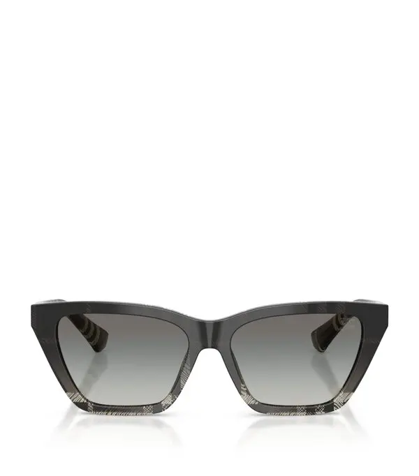 Burberry Acetate Cat Eye Sunglasses - Grey