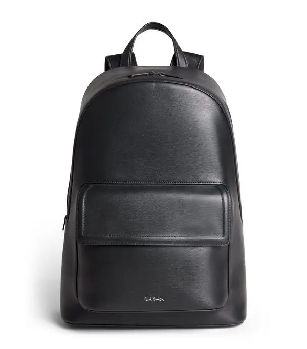 Paul Smith Leather Backpack - Black