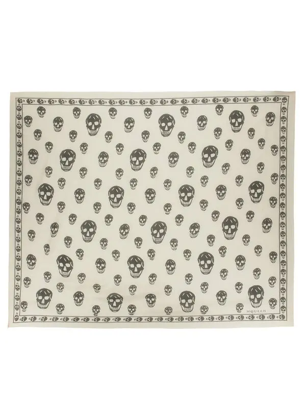 Alexander McQueen Skull" Scarf - Ivory