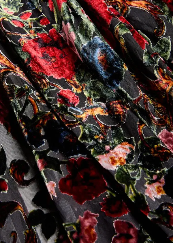 Alice + Olivia Floral-jacquard Maxi Kimono