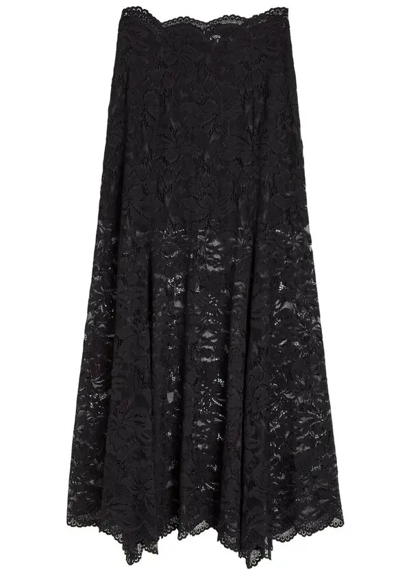 Rabanne Stretch-lace Maxi Skirt