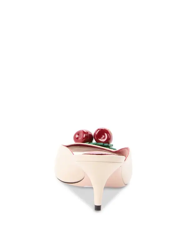 Valentino Garavani Cherry Kitten Heel Slides