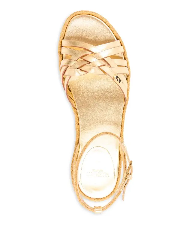Valentino Garavani Metallic Espadrille Sandals