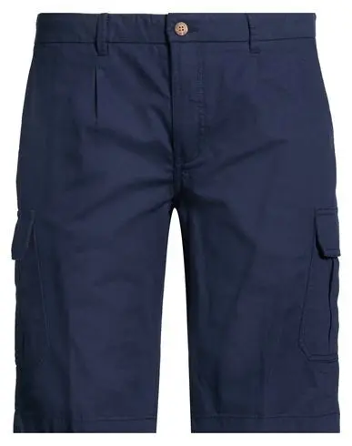 YES ZEE BY ESSENZA Cotton Twill Shorts - Blue