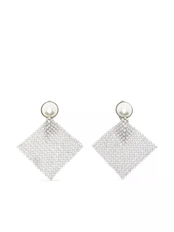 Rosantica Frizz Clip-on Earrings - Silver