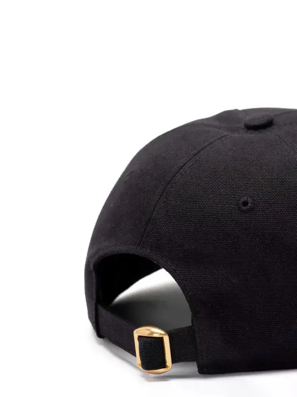 Valentino Garavani Embroidered Cotton Baseball Cap - Black