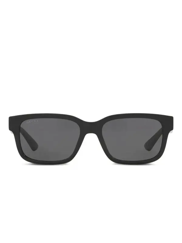Gucci Rectangle-frame Sunglasses - Black