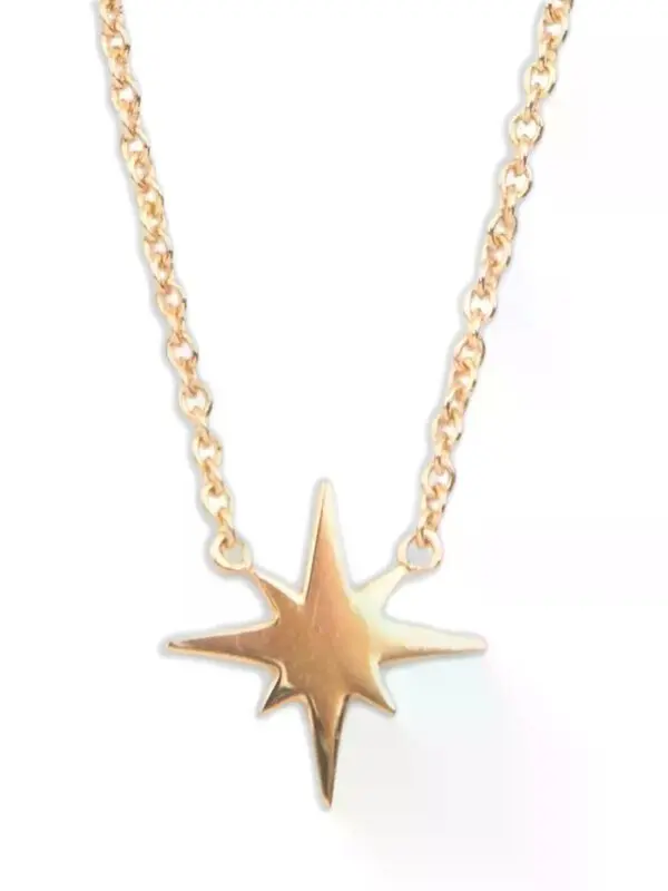 ALL THE LUCK IN THE WORLD Starburst Pendant Chain Necklace - Gold