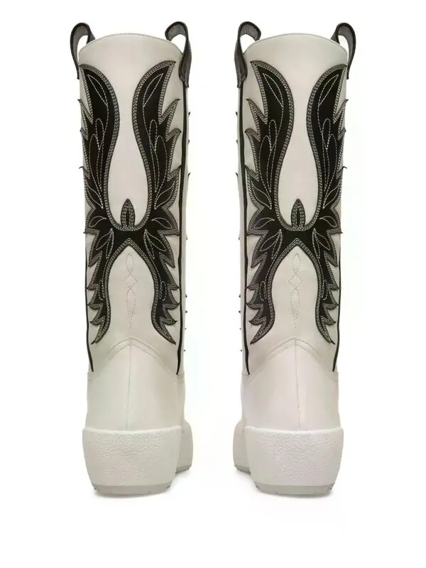 Bally Leather Wing-detail Boots