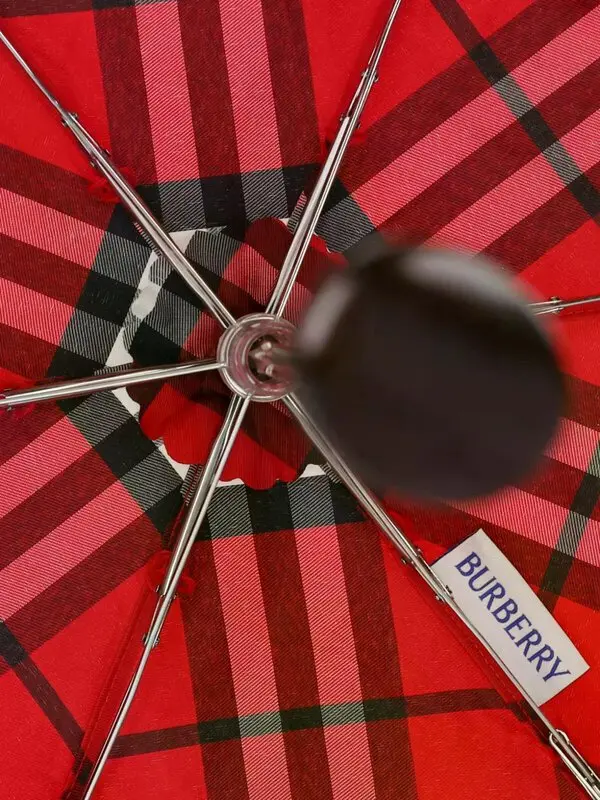 Burberry Checked Folding Umbrella
