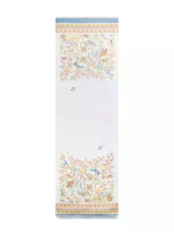 Etro Flora Scarf - White