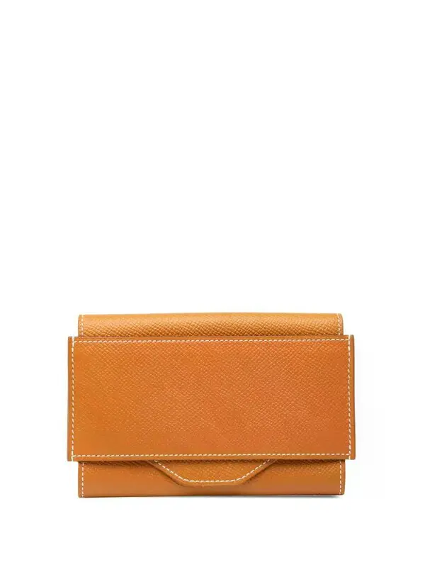 Hermès 2017 Epsom Passant Wallet Long Wallets - Brown