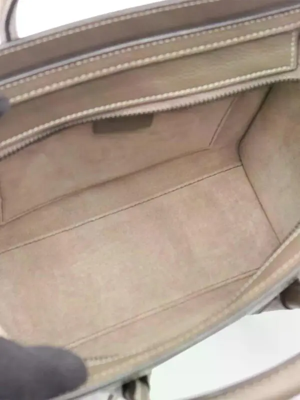 Celine 2010-2025 Nano Leather Luggage Tote Handbag