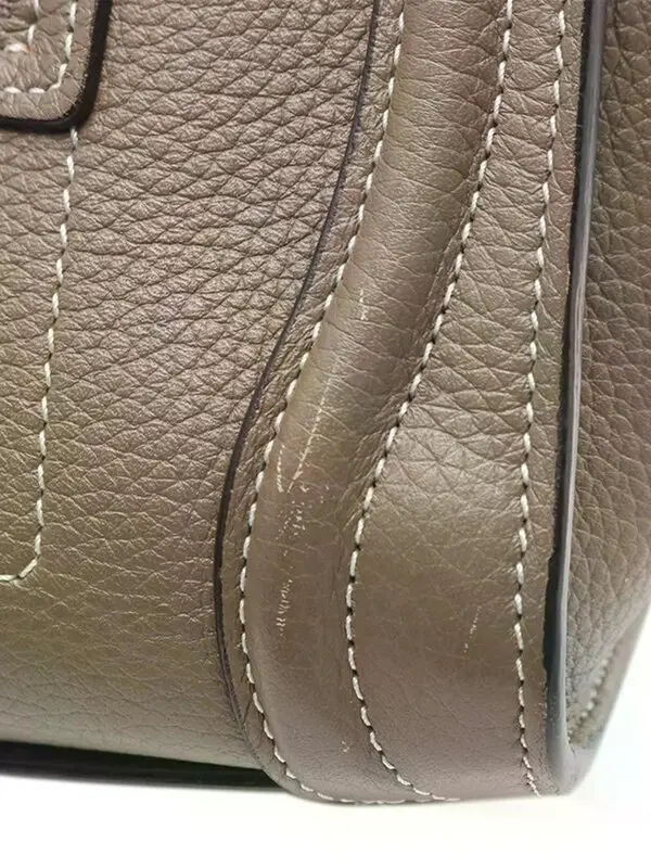 Celine 2010-2025 Nano Leather Luggage Tote Handbag