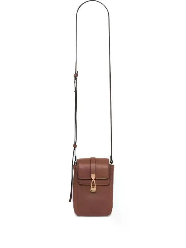 Gabriela Hearst Buckled Leather Phone Holder - Brown