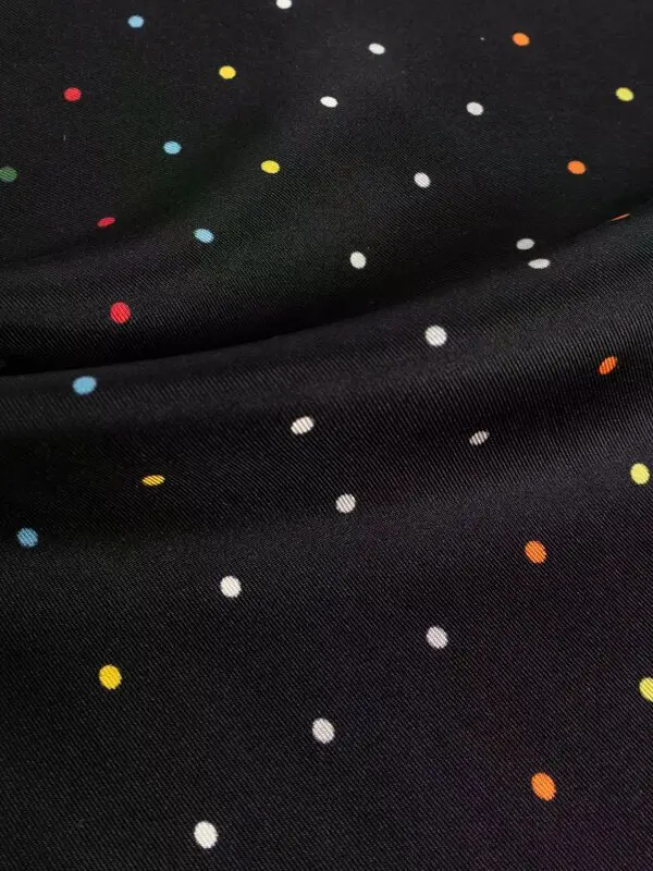 Paul Smith Polka-dot Silk Pocket Square - Black