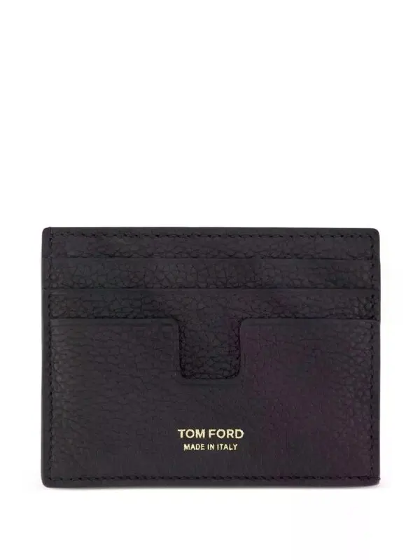 TOM FORD Leather Cardholder - Black