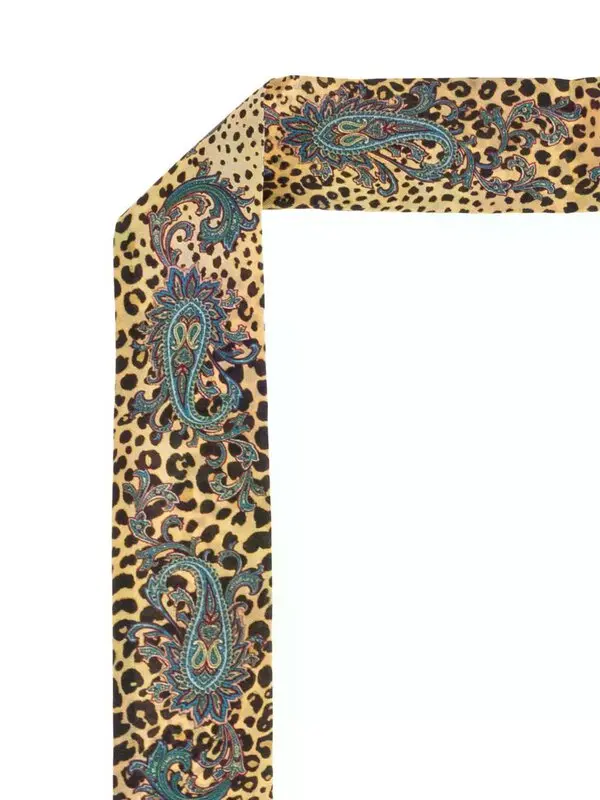 Etro Patterned Silk Scarf