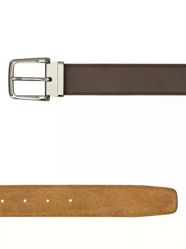 TOD'S Reversible Buckle Belt - Brown
