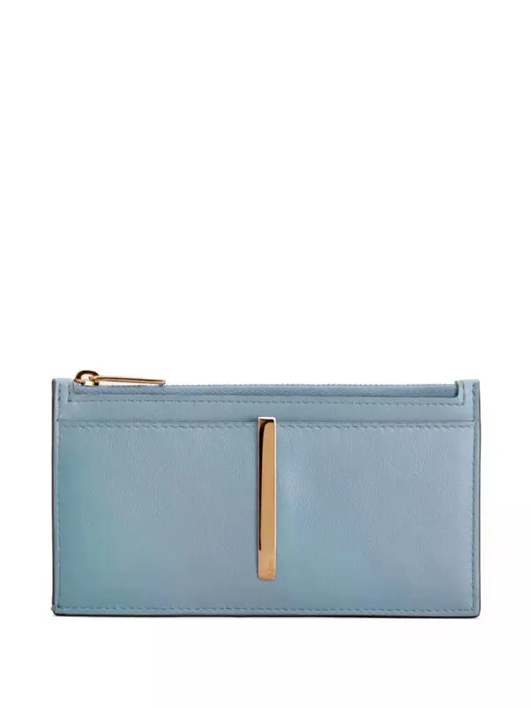 TOD'S Zip-detail Card Holder - Blue