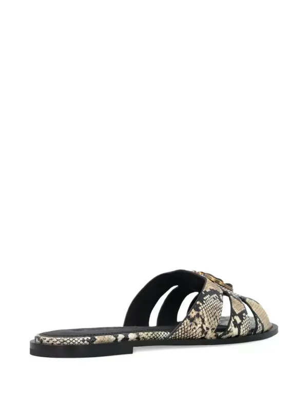 Pinko Love Birds Snakeskin-effect Sandals