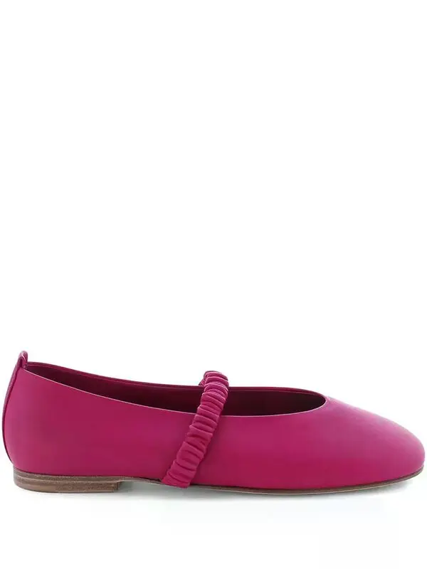 KENNEL&SCHMENGER Ruched Strap Ballet Flats - Pink