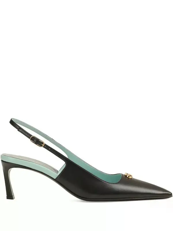 SERGIO ROSSI Logo Slingback Pumps