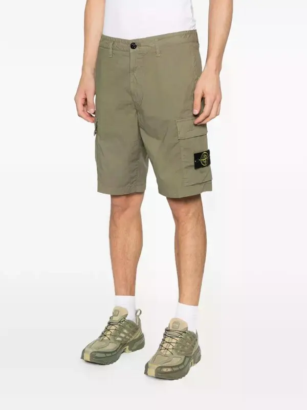 Stone Island Cargo Pockets Shorts - Green