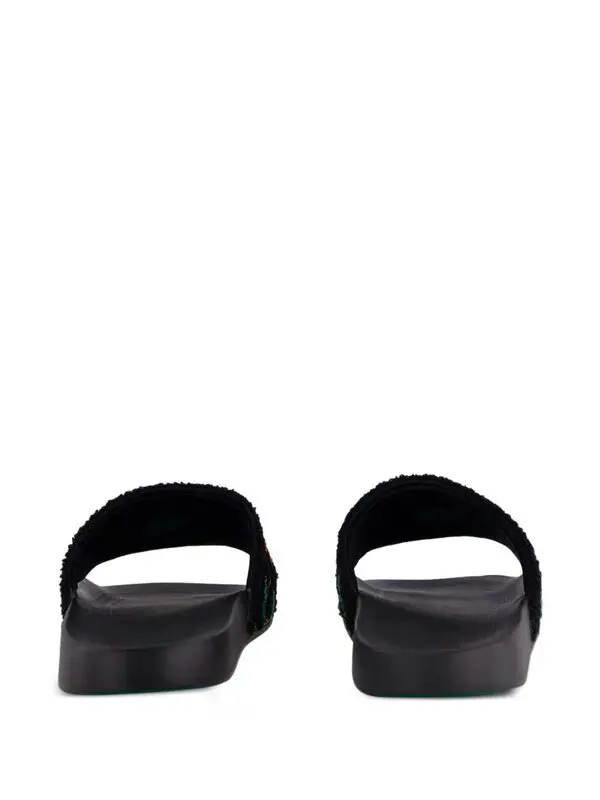 Casablanca Laurel Terry Slides - Black
