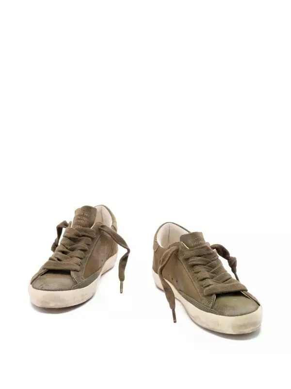 GOLDEN GOOSE Super-star Lace-up Sneakers - Green