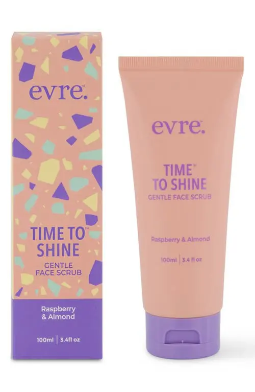 EVRE. Time To Shine Raspberry & Almond Face Scrub - No Color