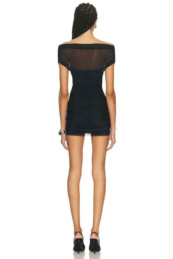 SEROYA Bella Mini Dress - Black