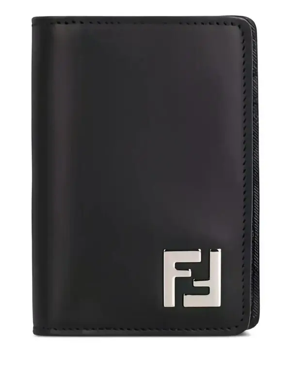 Fendi Ff Monogram Card Holder - Black