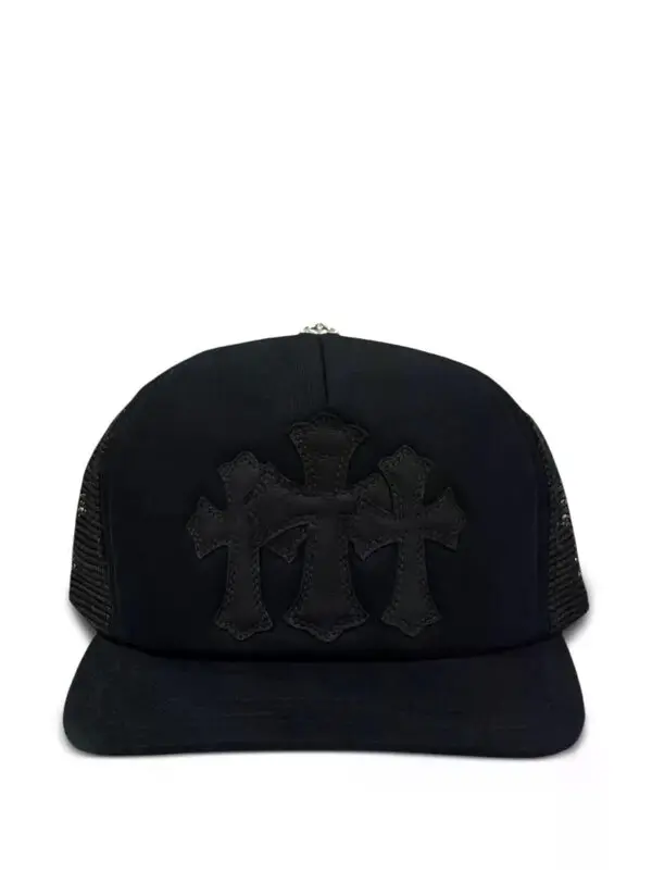 Chrome Hearts Triple-cross Trucker Cap - Black