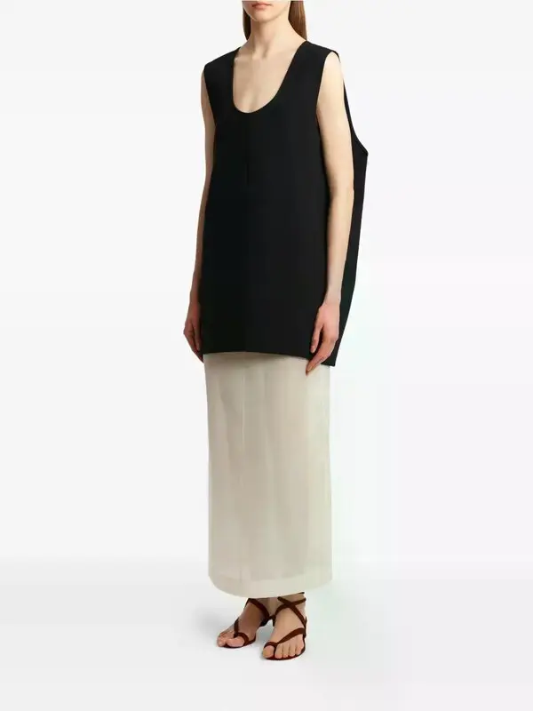 Khaite Nyona Sleeveless Mini Dress - Black