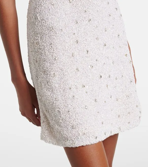 Rachel Gilbert Kaity Embellished Minidress - White