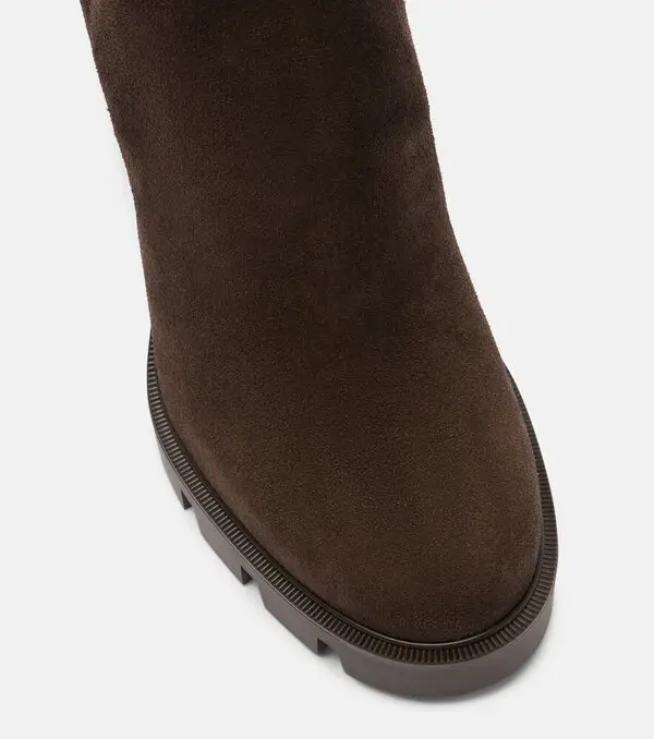 CHRISTIAN LOUBOUTIN Dianouchette 100 Suede Ankle Boots