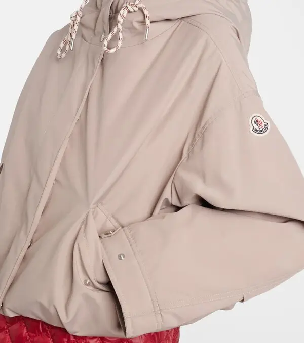 Moncler Eucalyptus Cropped Down Jacket