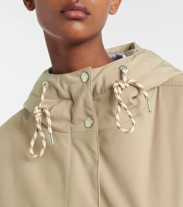 Moncler Eucalyptus Cropped Down Jacket